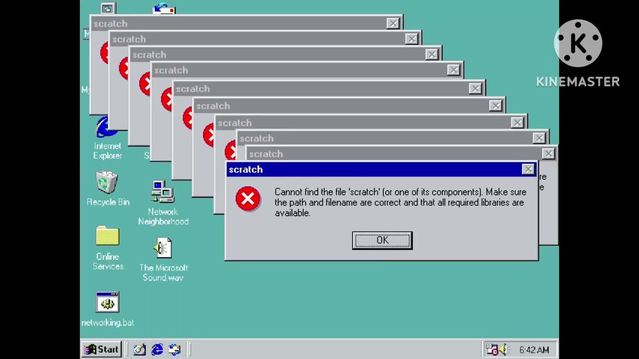 Windows 98 Crazy Error Preview - YouTube