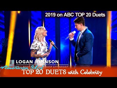 Logan Johnson & Julia Michaels Duet “What a Time” GREAT | American Idol 2019 TOP 20 Celebrity Duets