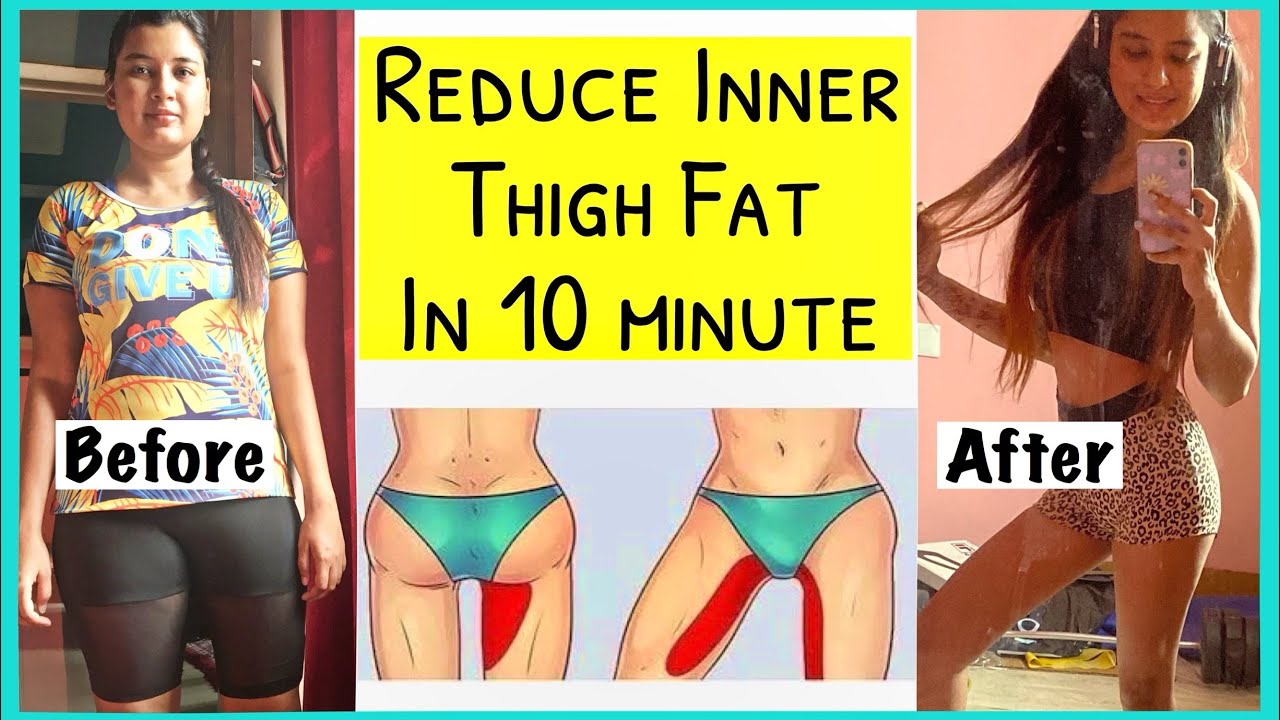 10 Minute Inner Thigh Workout Burn Inner Thigh Fat At Home No