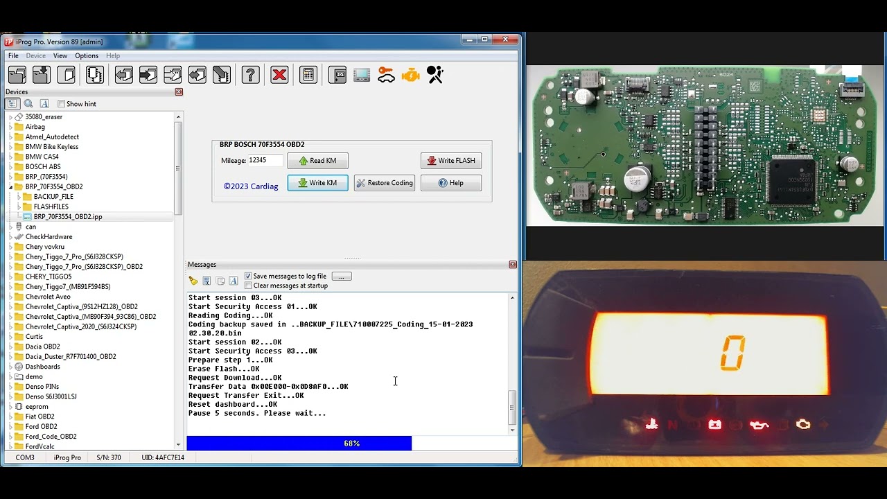 IprogPro BRP 70F3554 Bosch OBD2 - YouTube