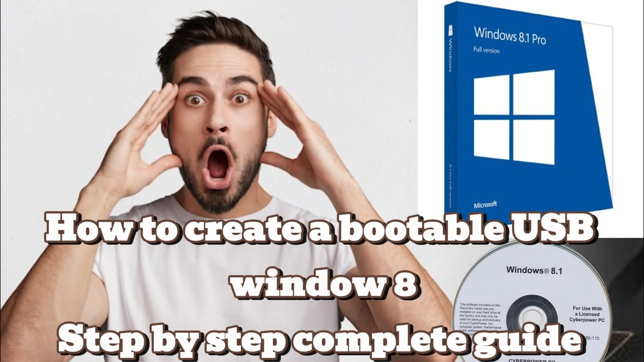 How to create a USB bootable windows 8 ? || Complete guide step by step ...