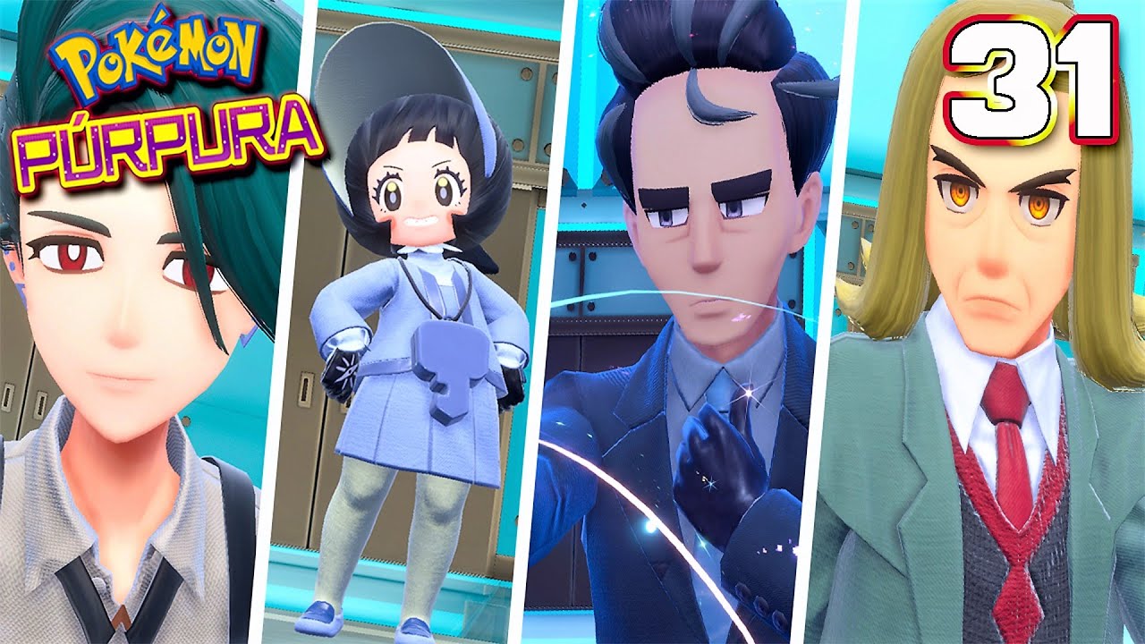 Pokémon Púrpura Ep.31 - EL ALTO MANDO DE PALDEA - YouTube