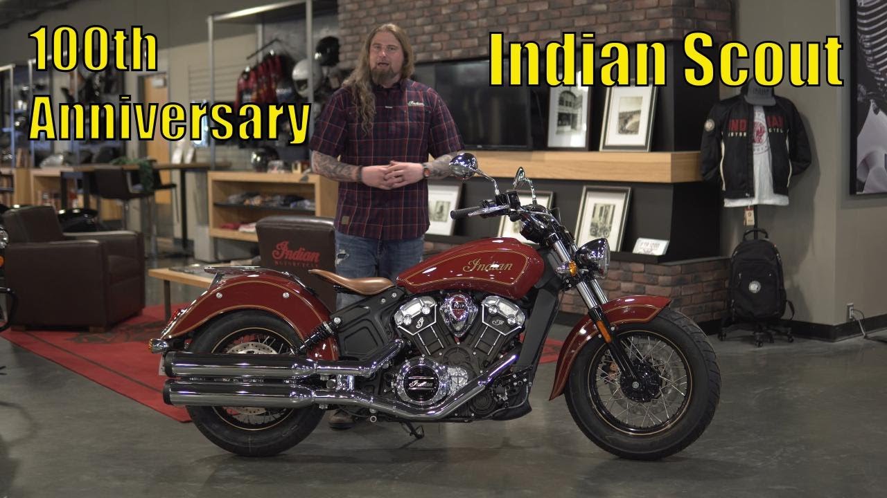 2020 Indian Motorcycle® Scout 100th Anniversary Indian Red with Gold ...