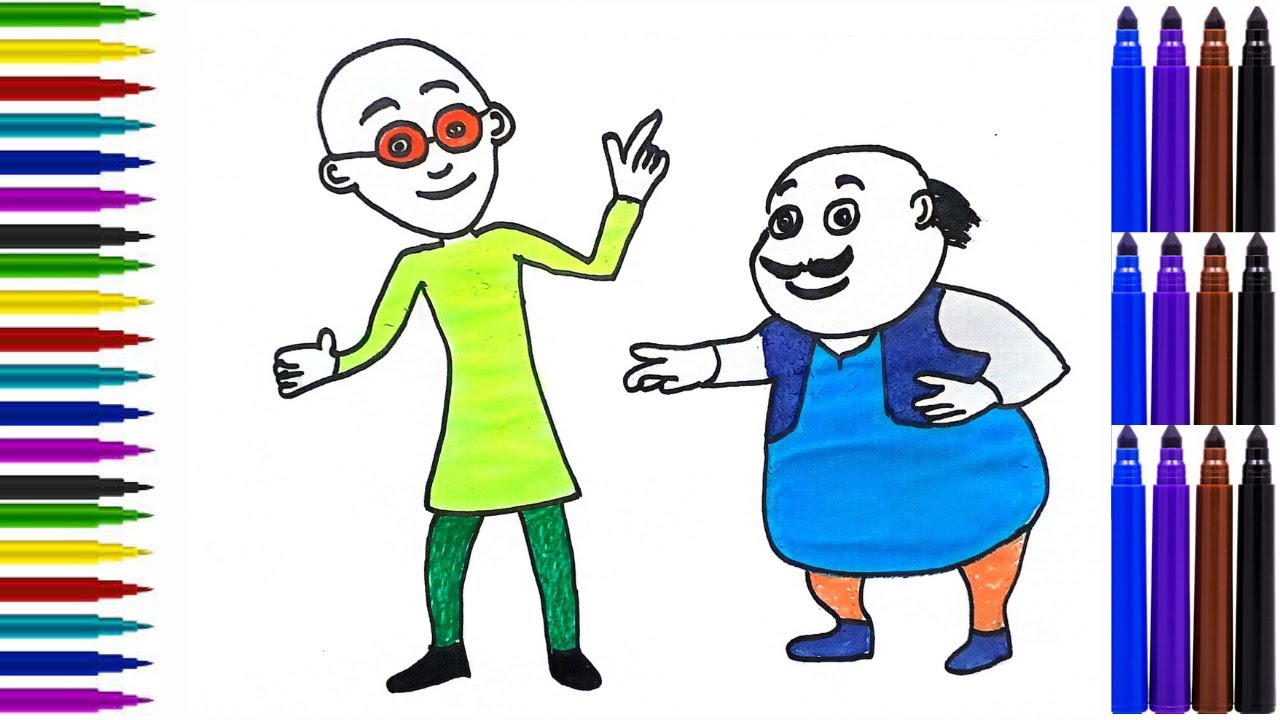 Drawing Motu Patlu ||How To Drawing Motu Patlu Step By Step ||Easy Art ...