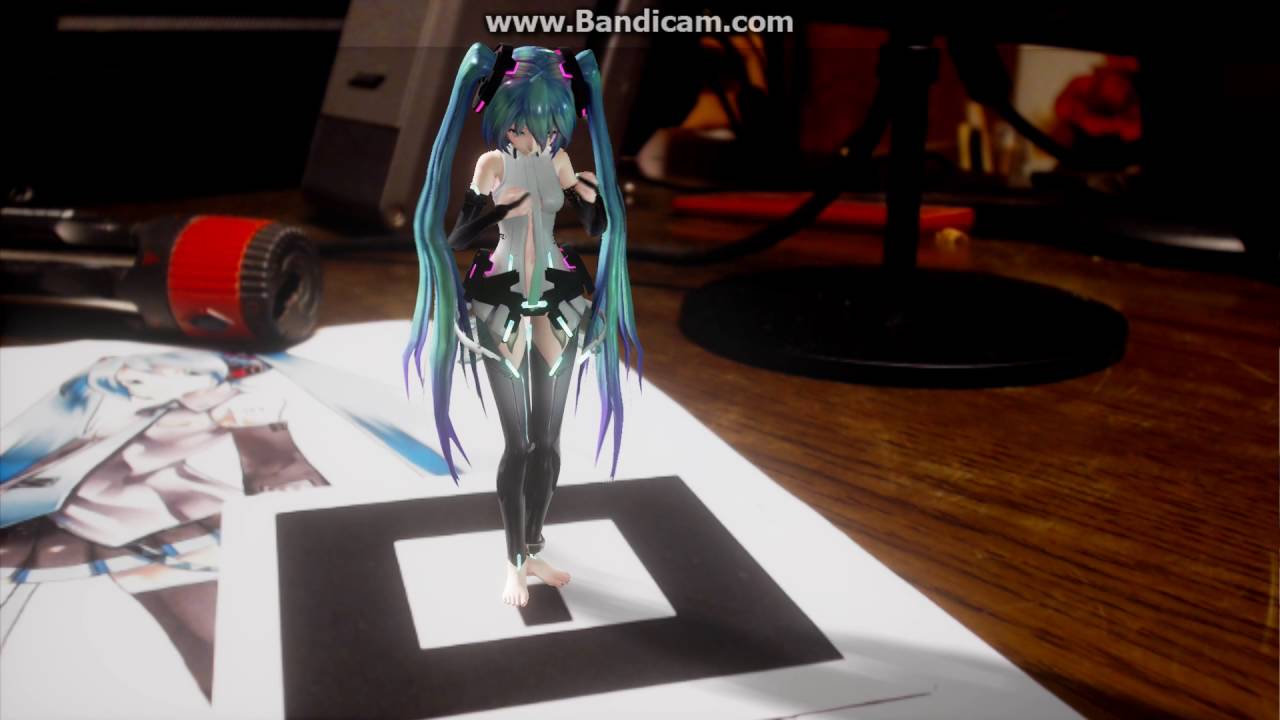 Hatsune Miku sings "Dear" at AR(UE4+Unreal4AR) - YouTube