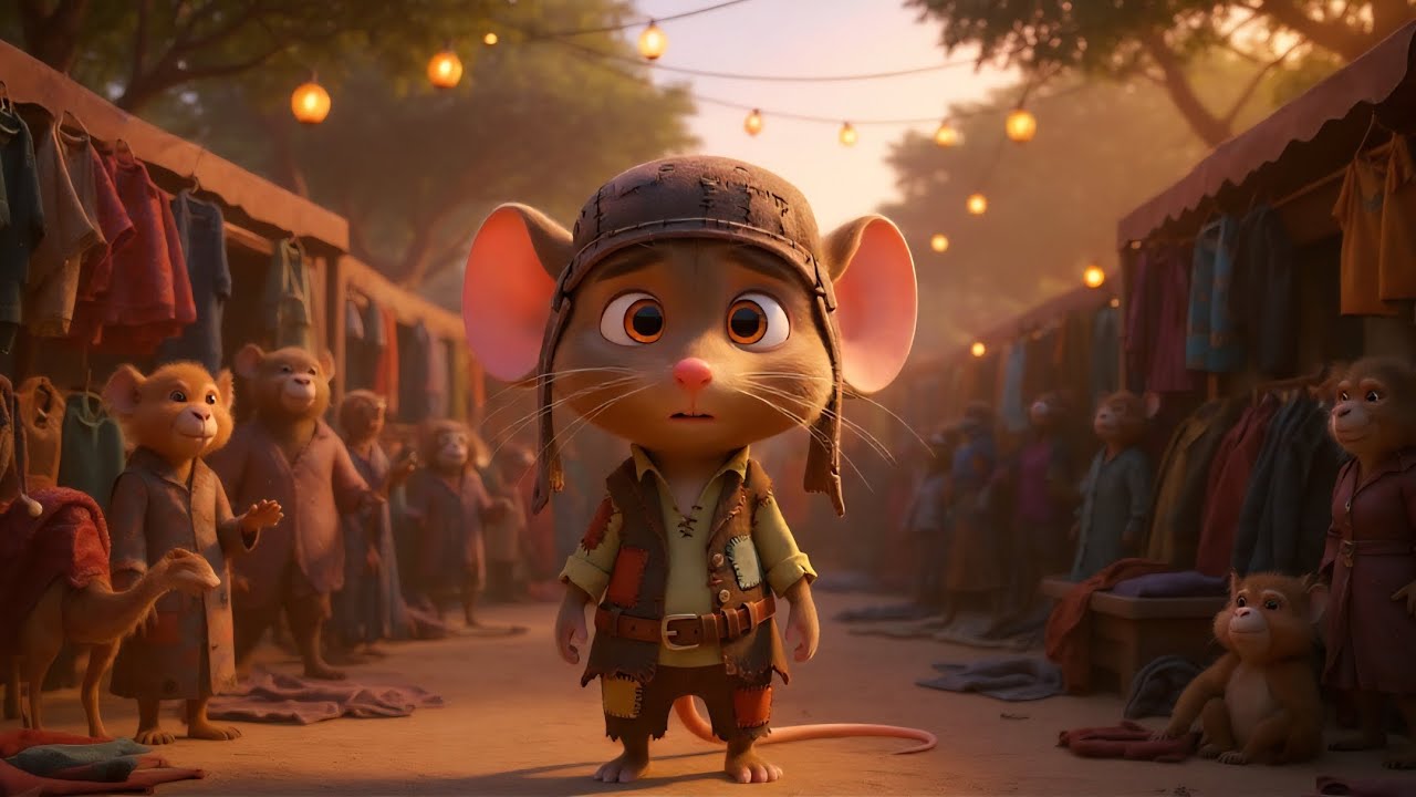 The Brave Little Mouse: Heartwarming Market Adventure | Animated Short ...
