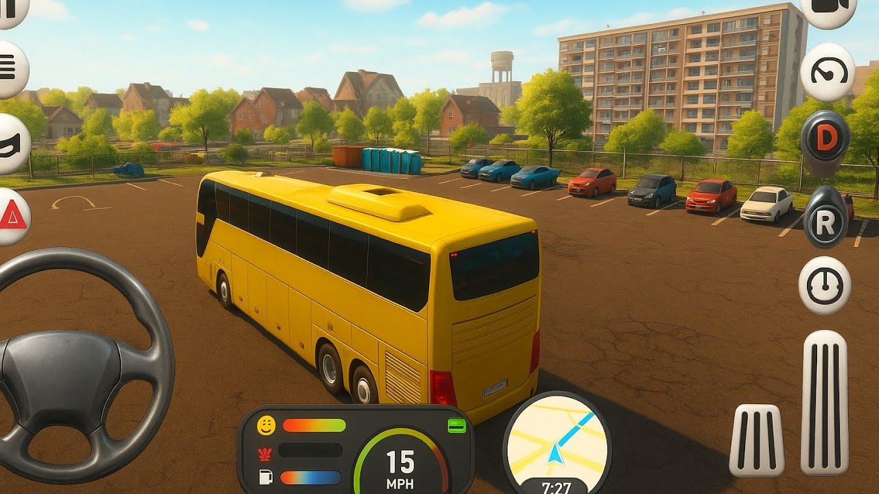 Bus driving simulator gameplay The most realistic bus simulator - YouTube