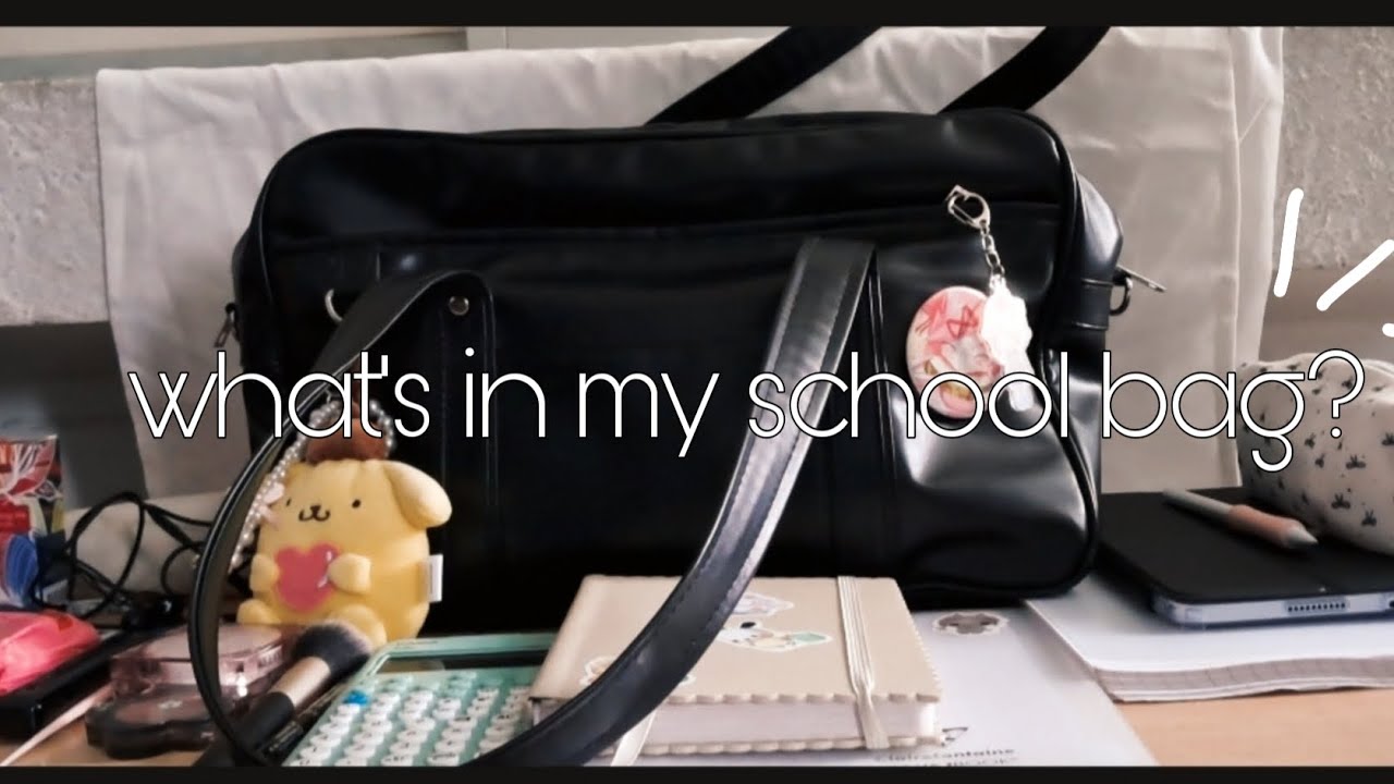 What's in my school bag ??japanese bag🌸 - YouTube