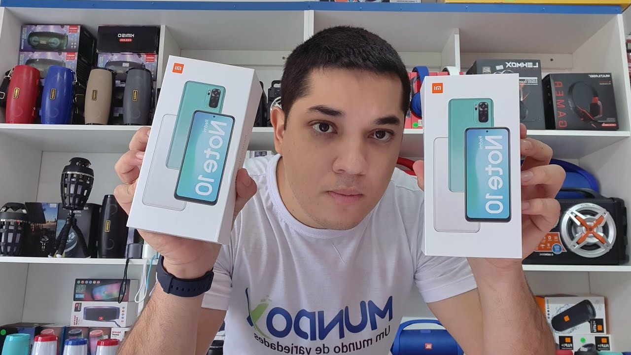 Xiaomi Redmi Note 10 Lançamento ! Unboxing Duplo! ( cor verde e branco ...