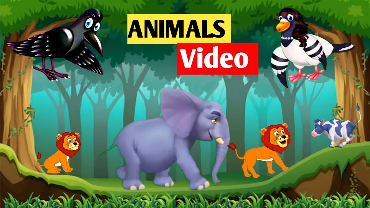 पक्षी कार्टून | Animals Video Cartoon | Cartoon video | Hathni video ...