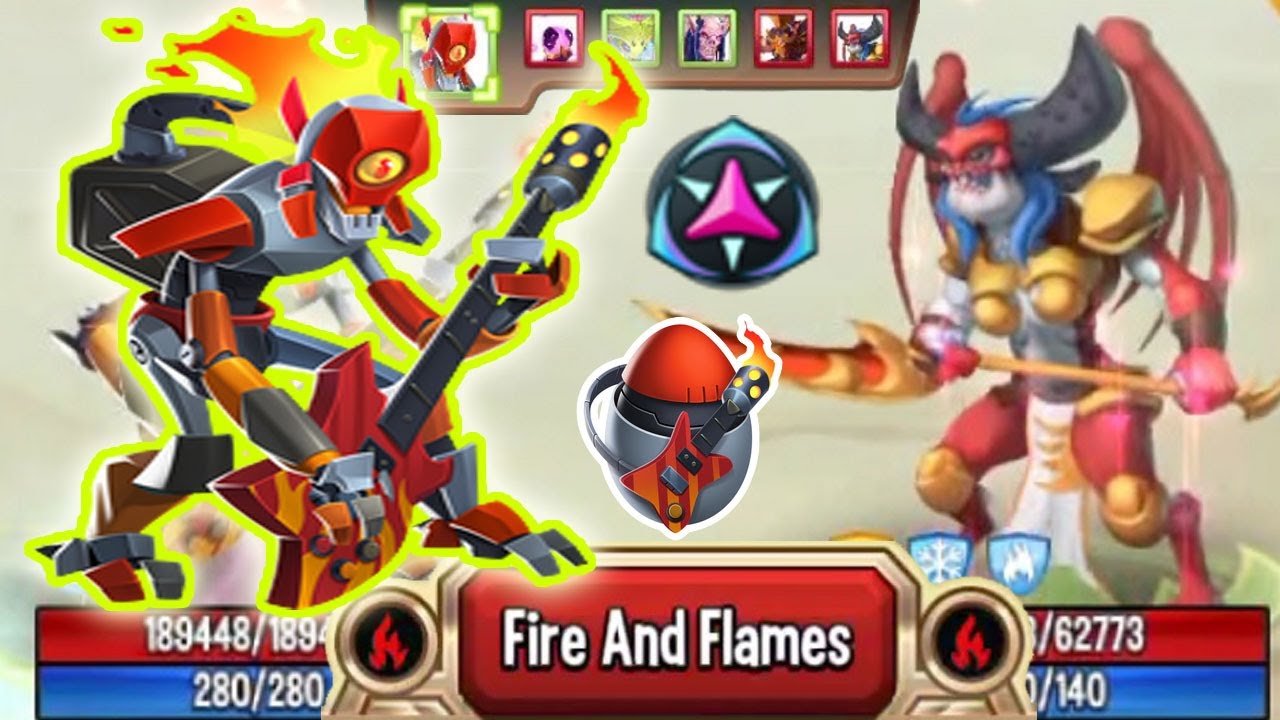 Monster Legends SPITFIRE level 150 combat review show case - YouTube