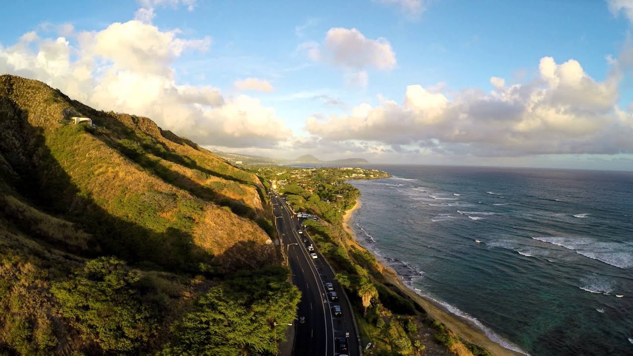 Diamond Head Sunset with the 3dr Solo in 4k - YouTube