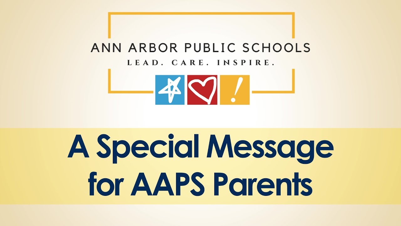 AAPS Schools Are Open to All! | Message to Parents from Superintendent ...
