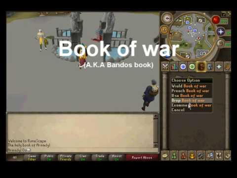 Runescape new completed prayer books book of war&law a k a bandos ...