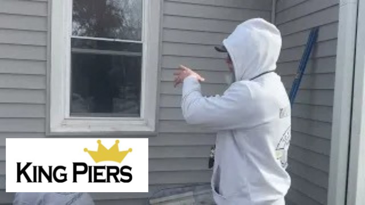 Leveling floors from inside a tight crawlspace- Olathe - YouTube