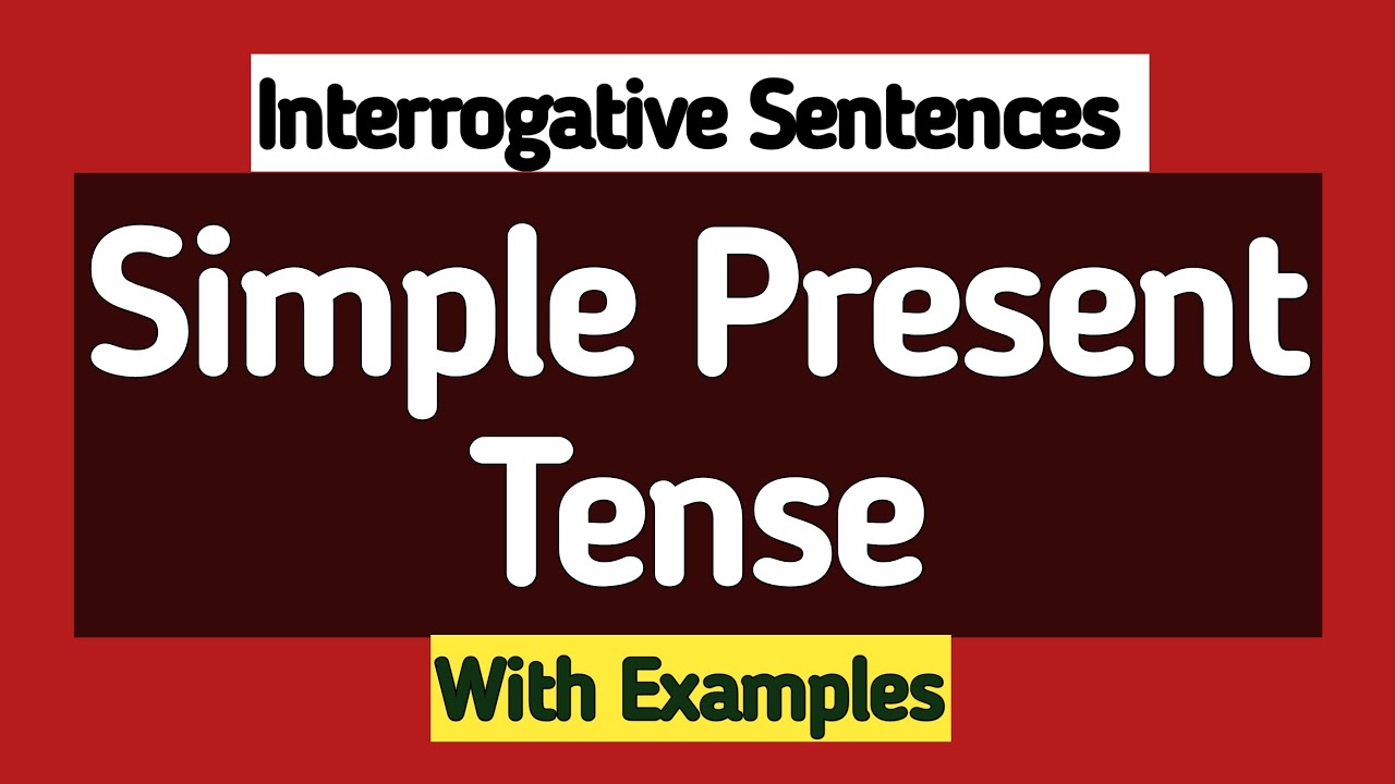 Simple Present Tense With Examples | Simple Present Tense Interrogative ...