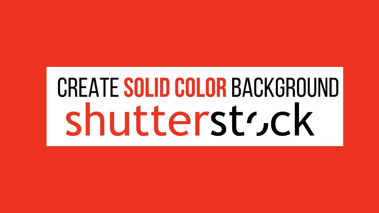 How to create solid Color background in Shutterstock Editor l easy ...