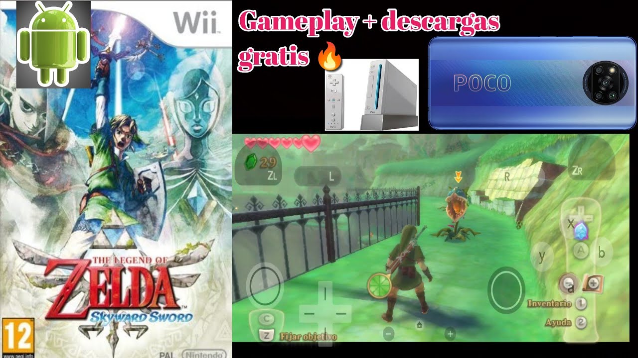 The Legend of Zelda Skyward sword ⚔️Dolphin MMJR Gameplay| Poco X3 Pro ...
