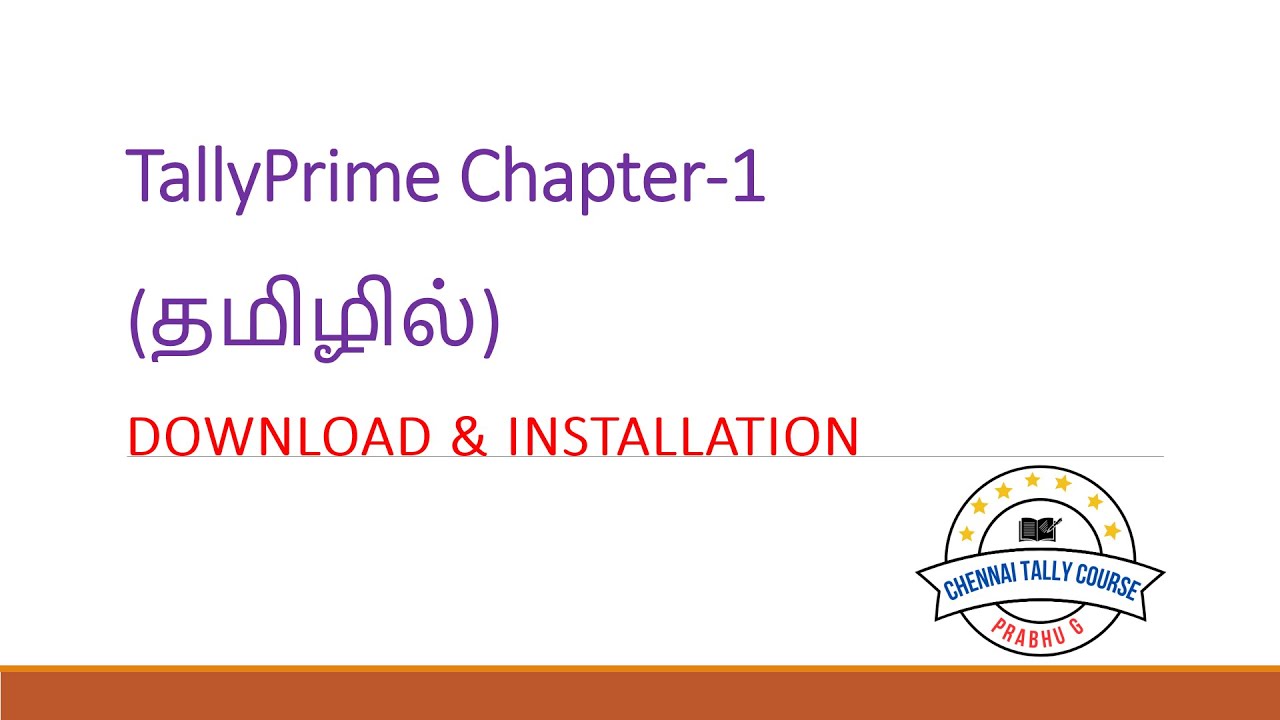 Tally Prime Chapter-1 || Download & Installation - YouTube