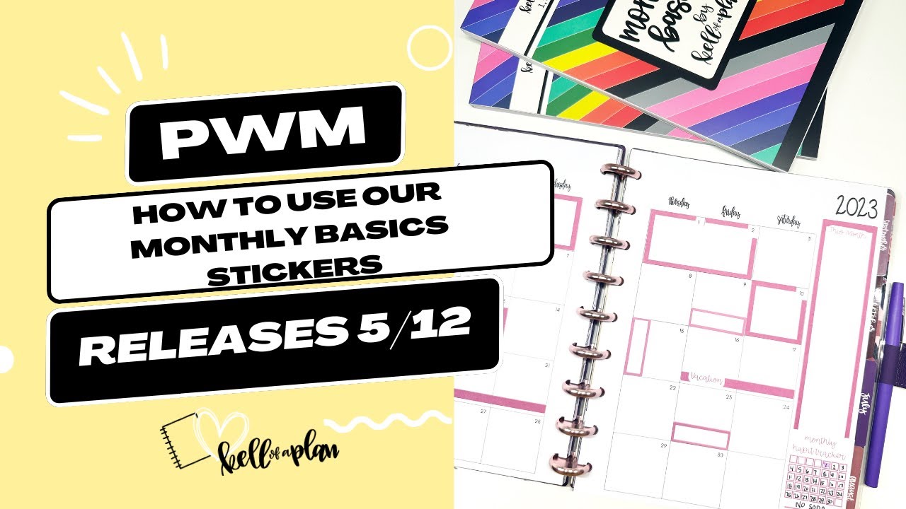HOW TO USE- Monthly Basics Stickers - YouTube