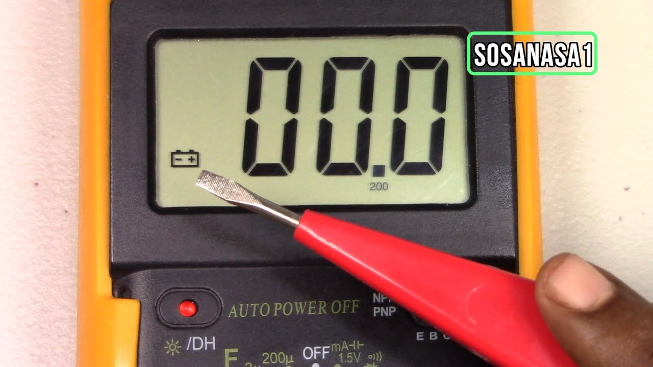 how to change the digital multimeter battery (Model DT9205A) - YouTube