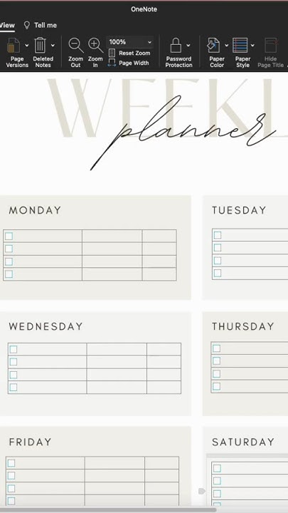 Create an aesthetic To-Do List in Microsoft OneNote - YouTube