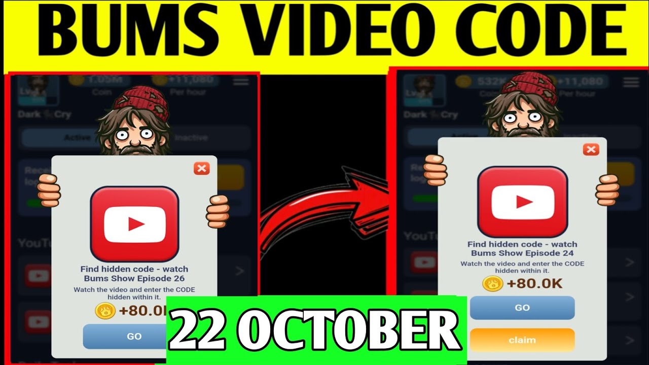 Find hidden code watch Bums Show Episode 26 | Bums YouTube video code - YouTube