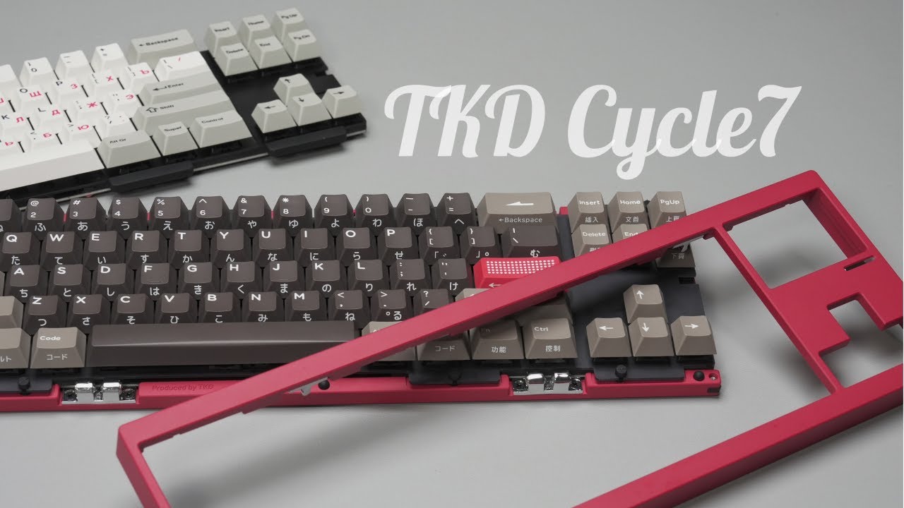 TKD Cycle7 Mechanical Keyboard coated Red | UNBOXING & ASSEMBLY - YouTube