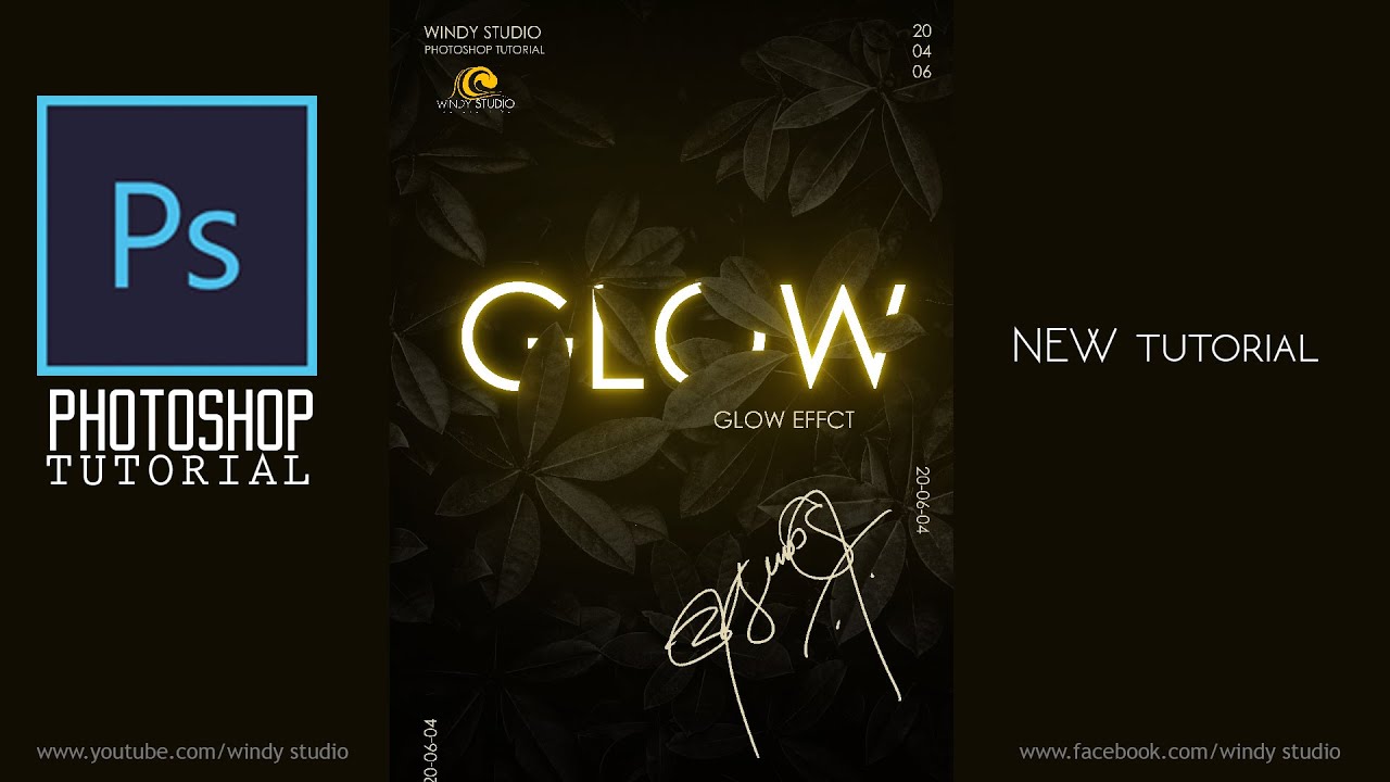 Text Glow Effect in Photoshop | Photoshop Tutorial - YouTube