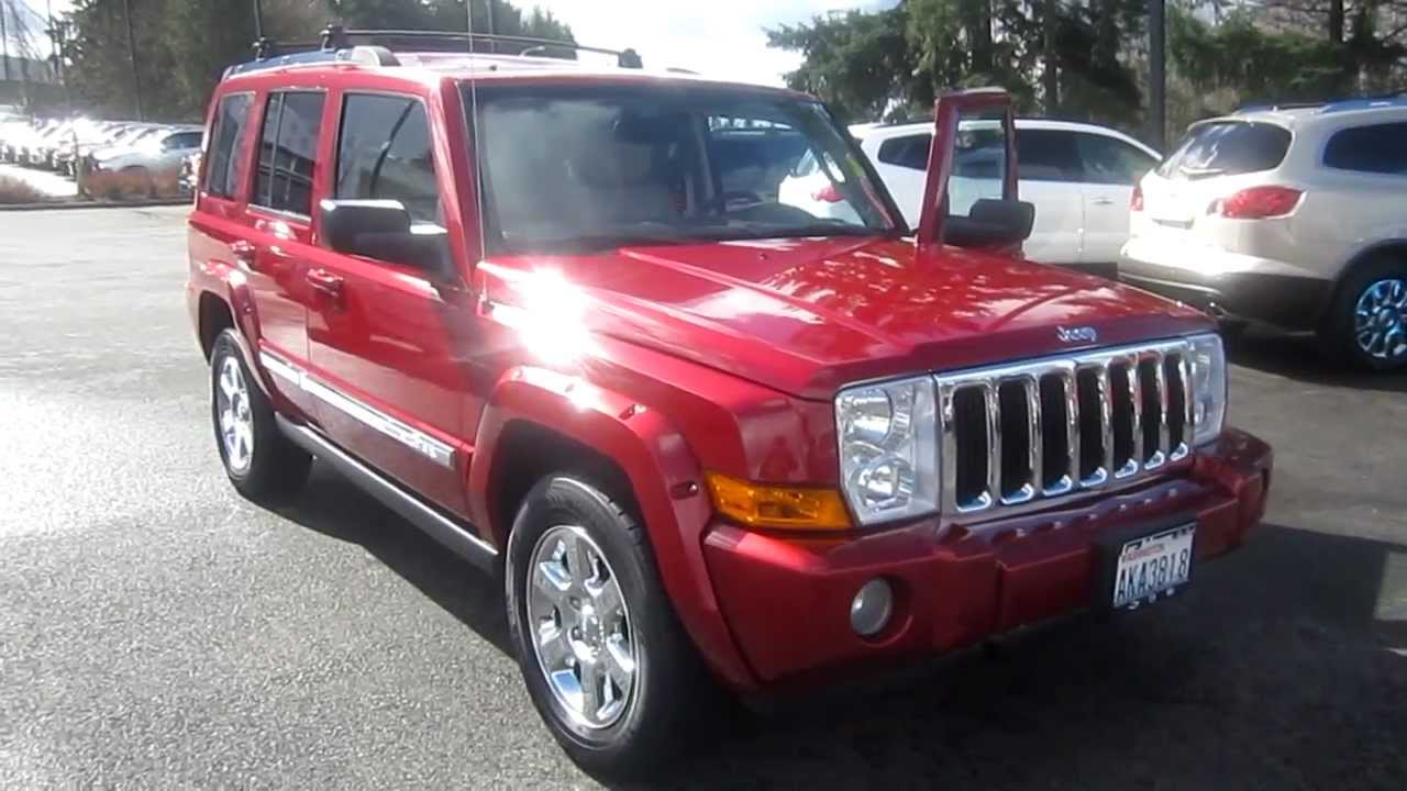 2006 Jeep Commander Limited 4WD, red - Stock# C1305391 - Walk around ...