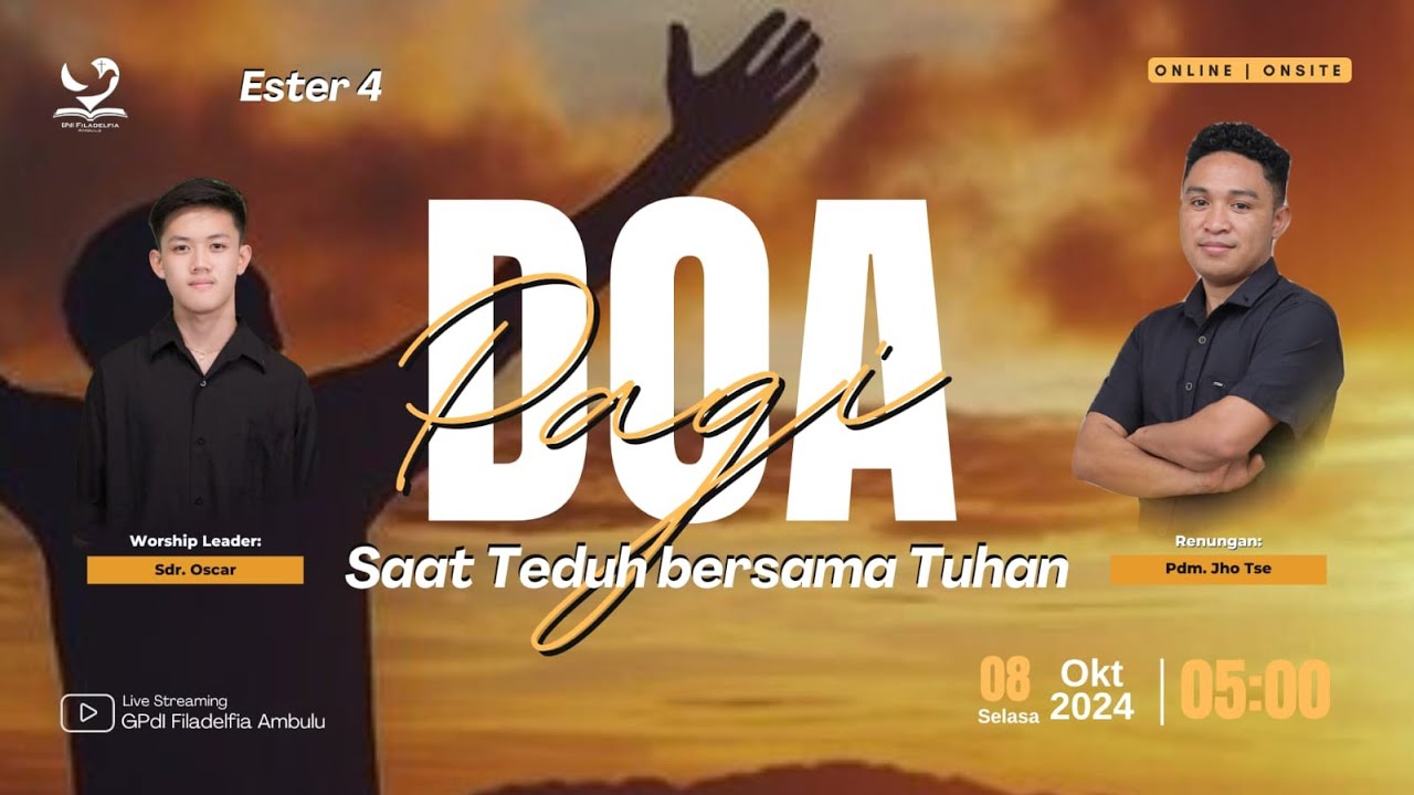 Doa Pagi - Selasa 08 Oktober 2024 - Pdm. Jho Tse - YouTube