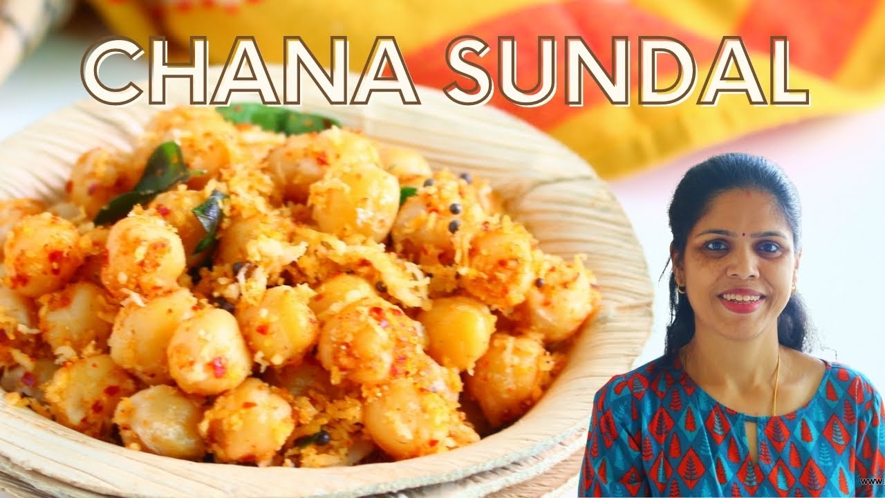Chana sundal with sundal podi- Vellai kondakadalai sundal - YouTube