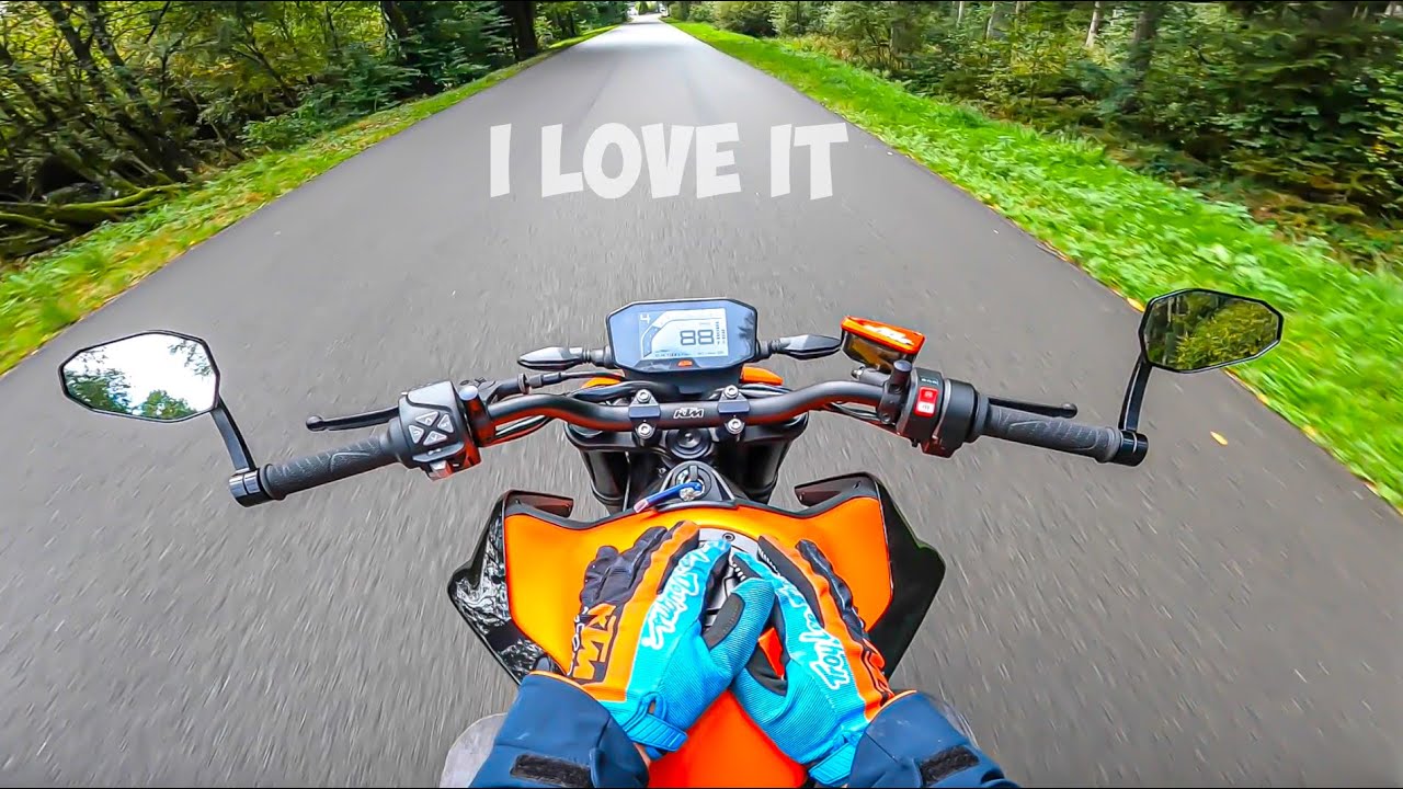 RIDING a New KTM DUKE 890 GP : It's Awesome! - YouTube