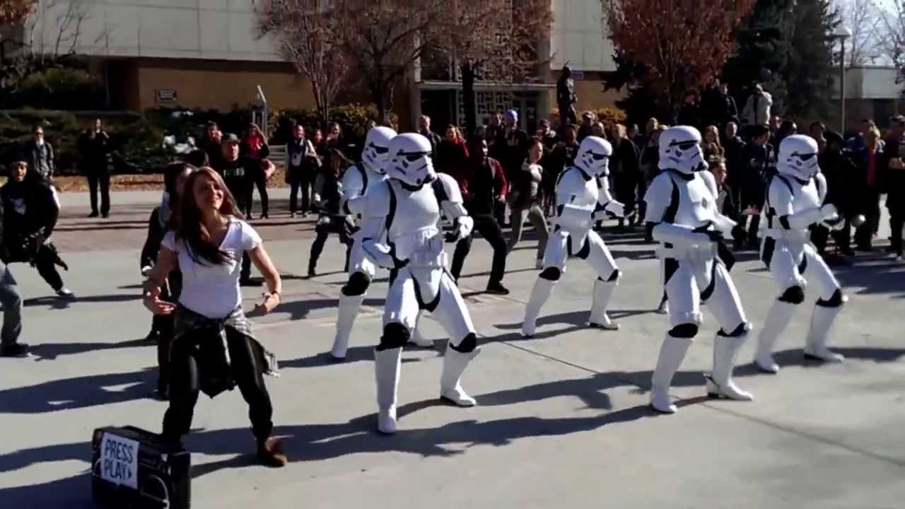 Stormtrooper twerk meets BYU - YouTube