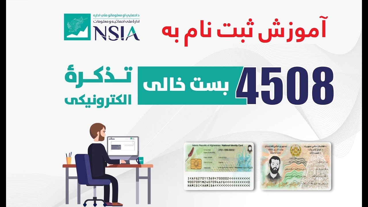 آموزش ثبت نام به 4508 وظیفه تذکره الکترونیکی در افغانستان | Apply for ...
