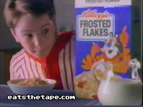 Kellogg's Frosted Flakes Cereal (1992) Television Commercial - Free Hologram Watch