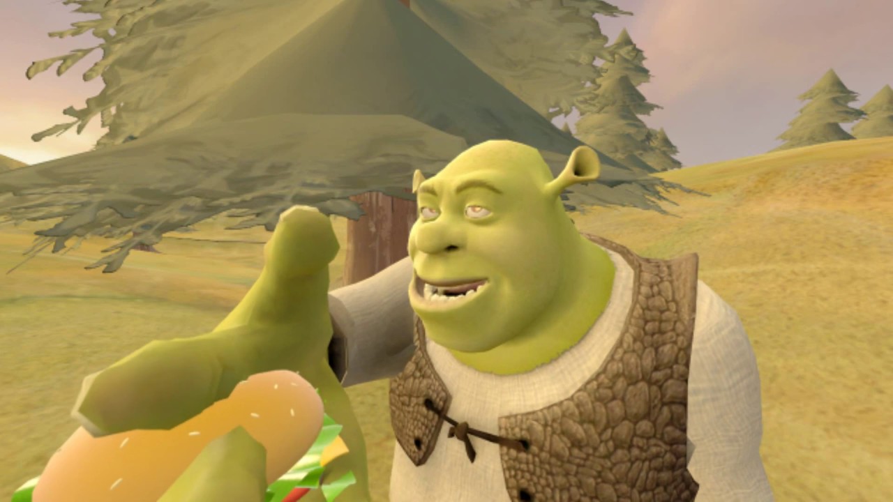 Shrek eats a Hamburger! (Meme) - YouTube
