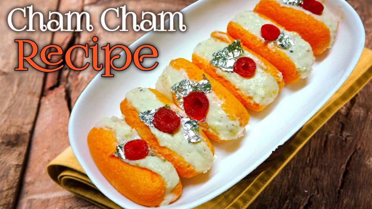 Cham Cham Recipe | Cham Cham Sweet Recipe | चमचम मिठाई कैसे बनाए - YouTube