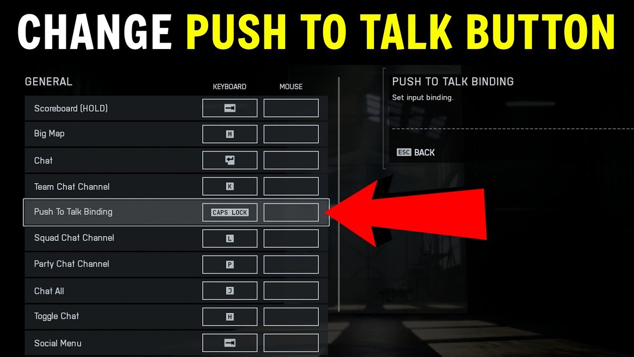 Battlefield 6: How to Change Push to Talk Button (Step By Step) - YouTube