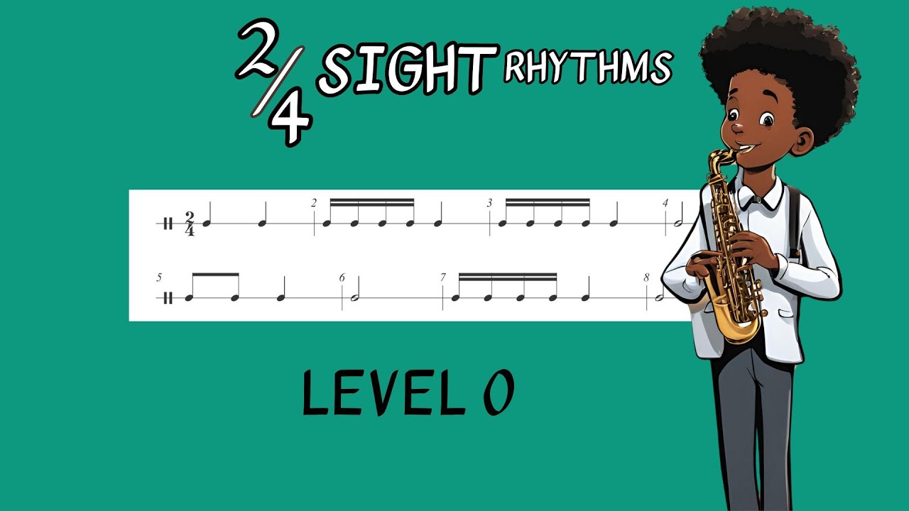 Sight Rhythm Exercises For Saxophone Beginners - YouTube