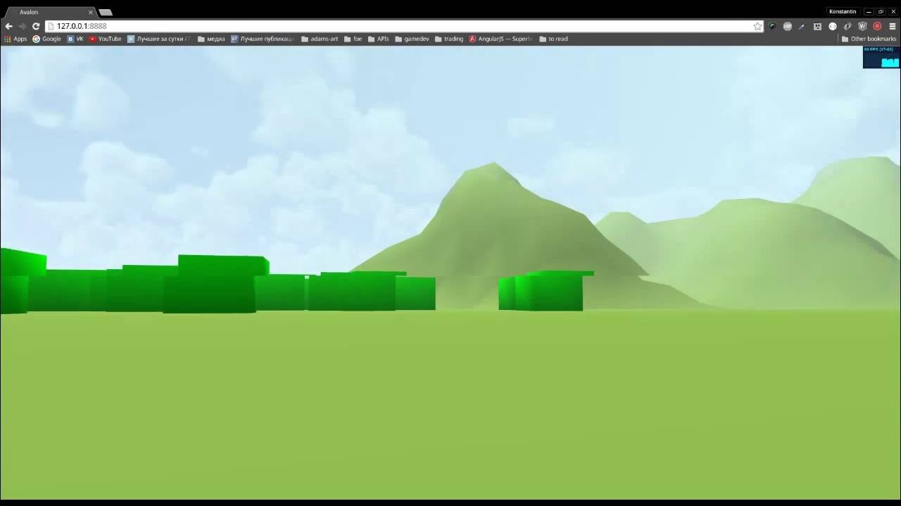 THREE.js landscape, skybox, fog - YouTube