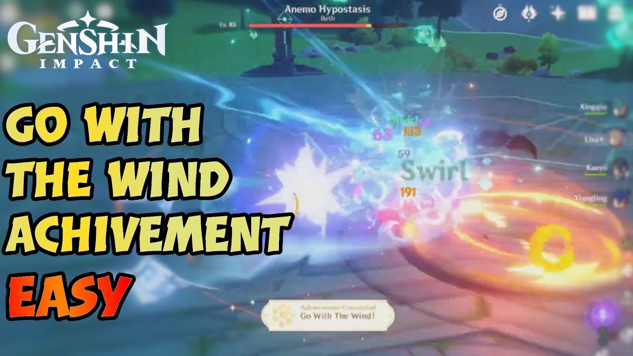 GO WITH THE WIND ACHIEVEMENT (Very Easy) | Genshin Impact - YouTube