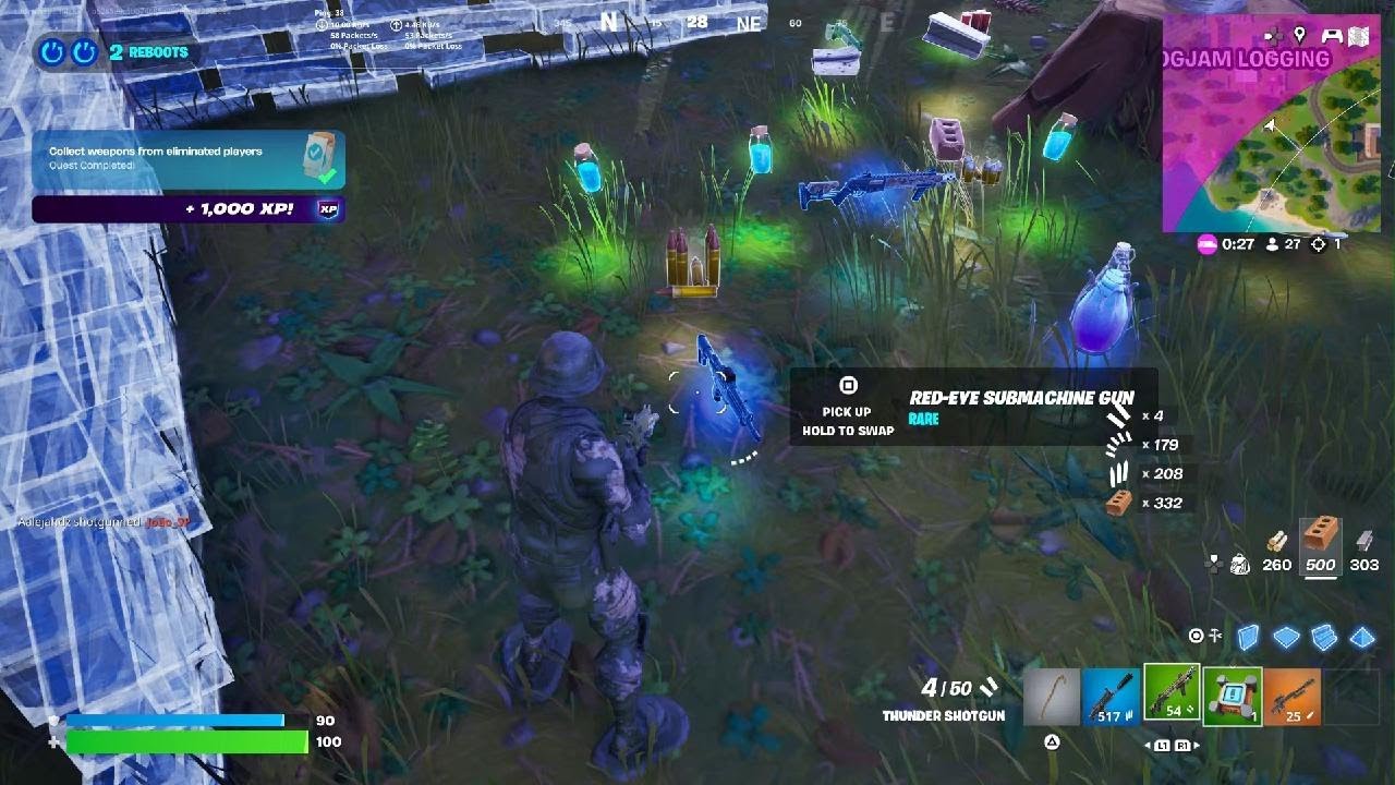 Fortnite chapter 6 season 3 SUPER reload new RED EYE SUBMACHINE GUN ...