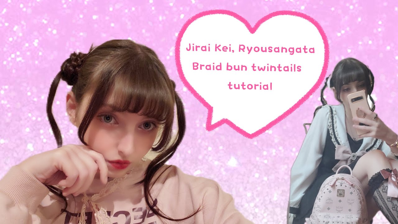 Jirai Kei Braid Bun Twintails Tutorial Youtube