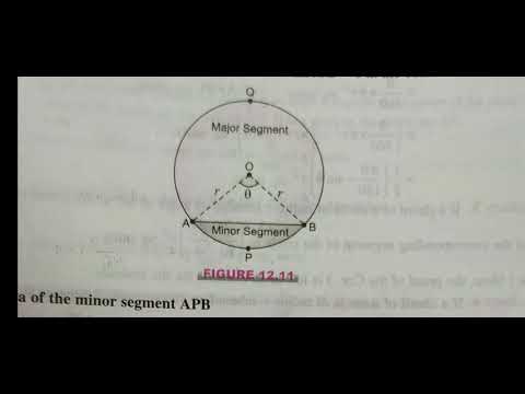 Area of Minor segment and major segment - YouTube