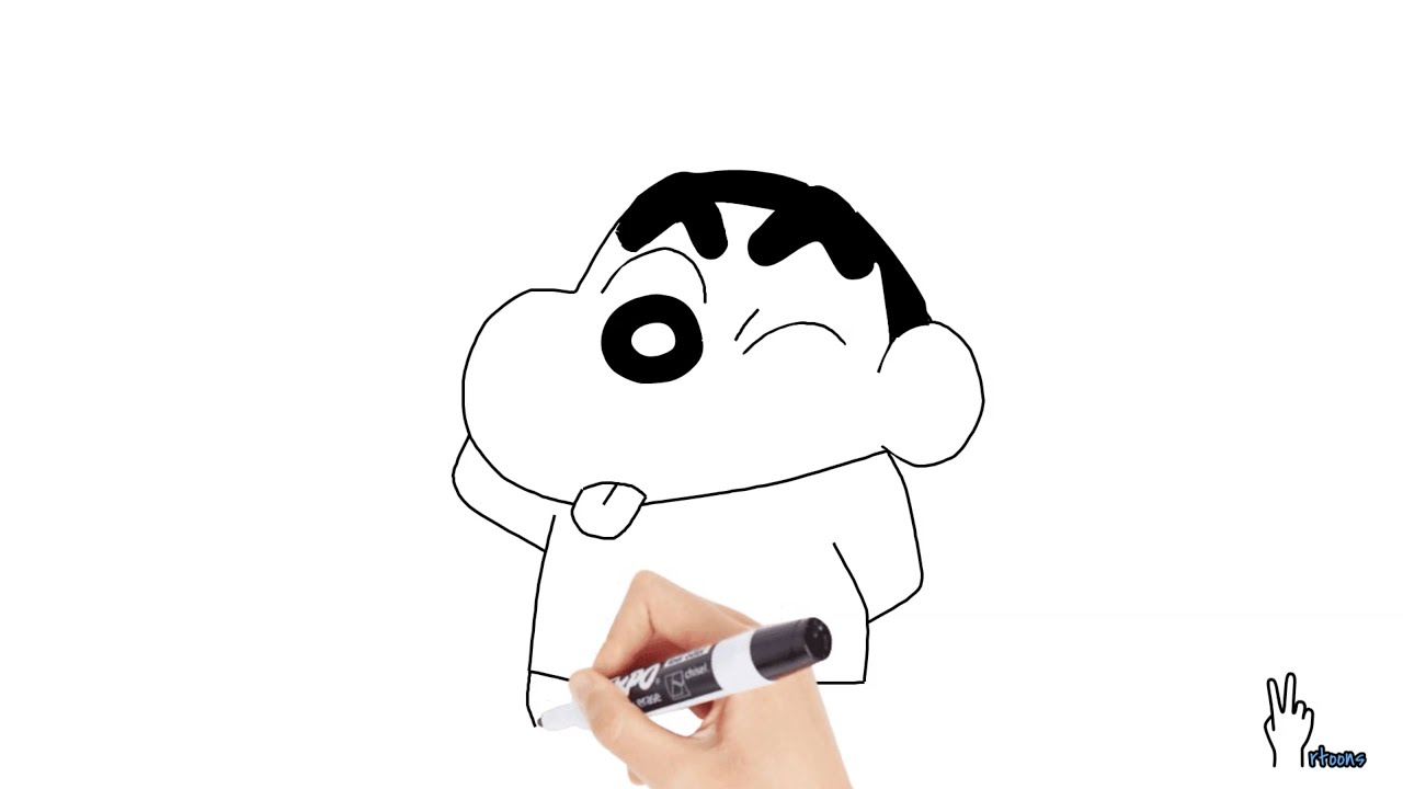 How to Draw - Crayon Shin Chan - YouTube