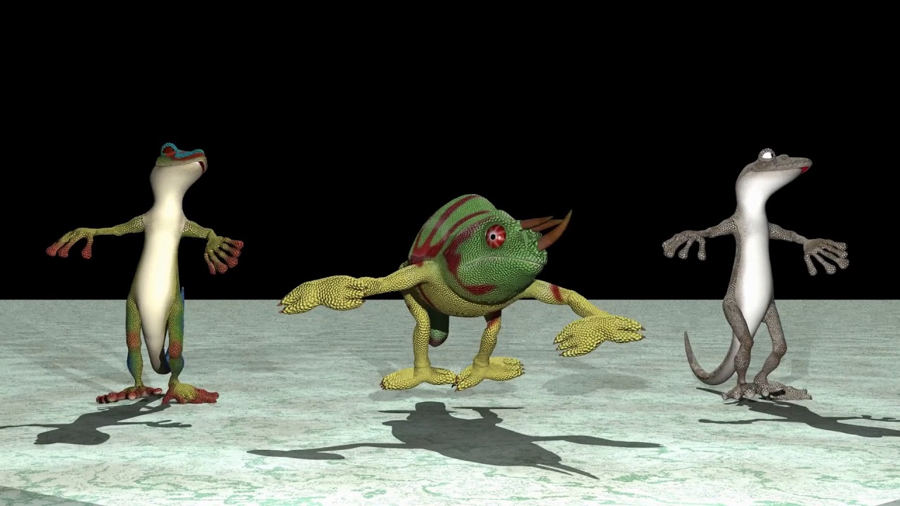 3 Gecko Dance - YouTube