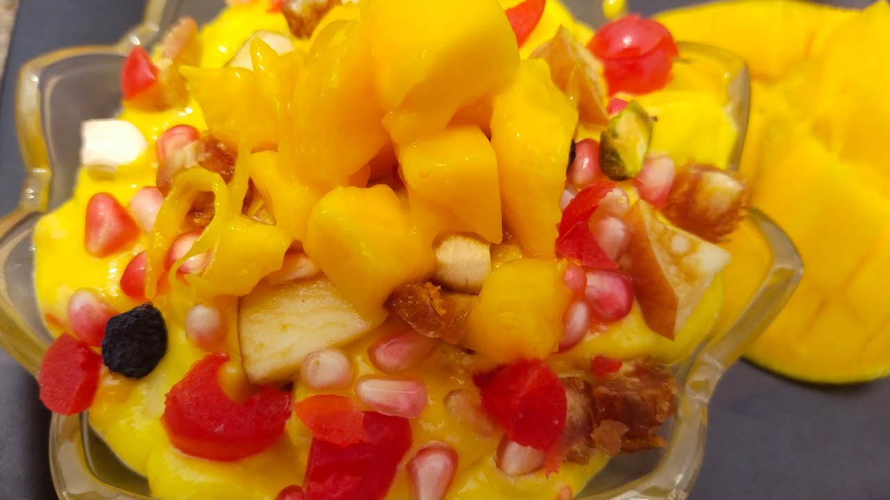 Summer Special Mango Mix Fruit Delight ||Mango Dessert Recipe||Mango ...