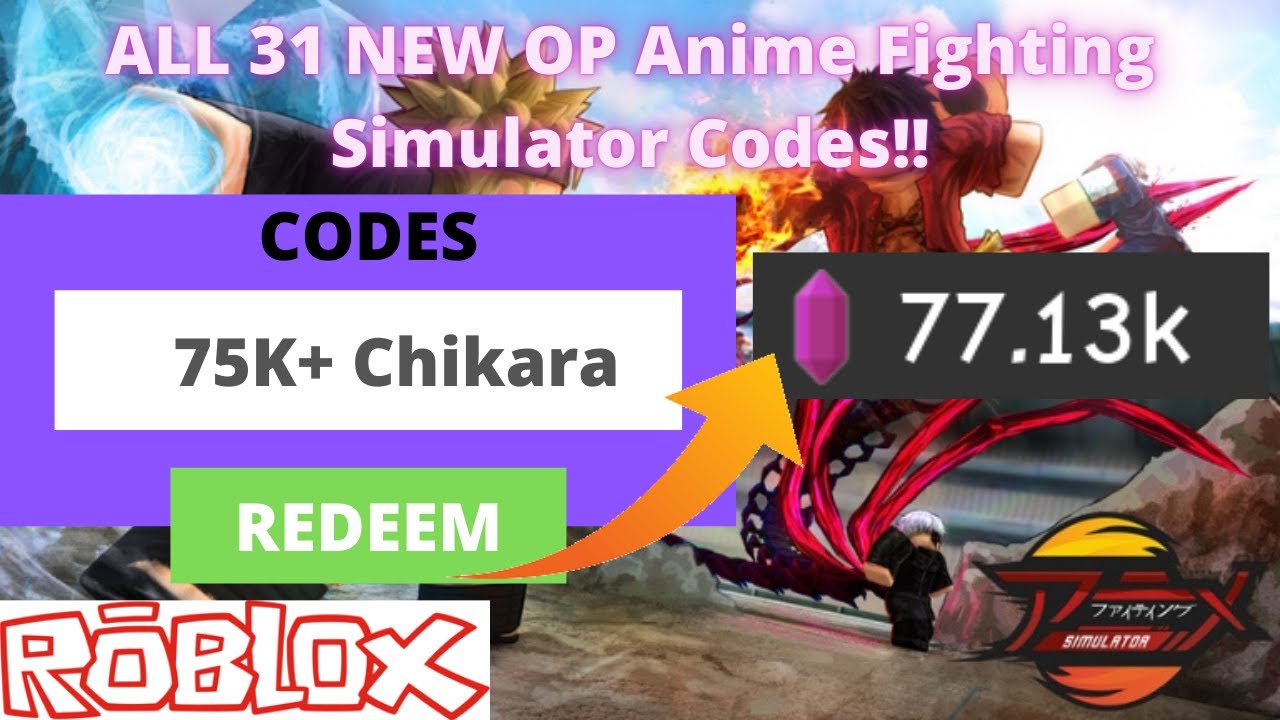 ALL 31 OP *NEW* CODES in Anime Fighting Simulator!! - Roblox Codes ...