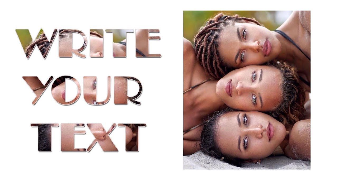How To Insert Image Into Text In Photoshop YouTube How To Insert Image Into Text In Photoshop YouTube